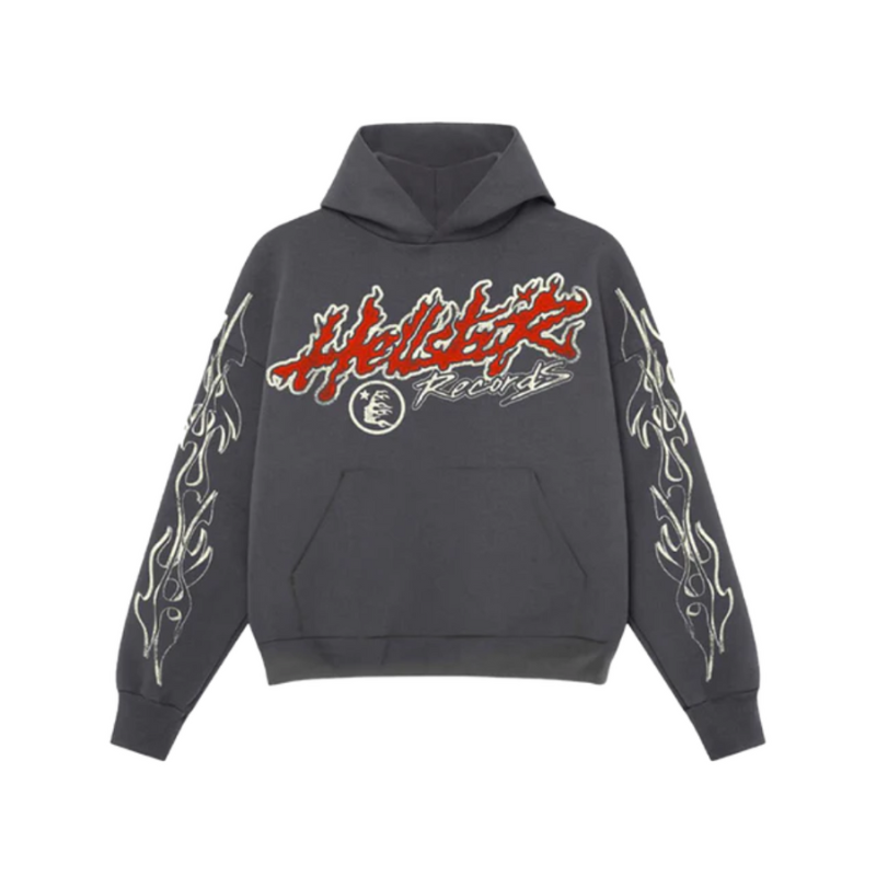 Hoodie Hellstar Records Washed Black | Hellstar – Maison Guava