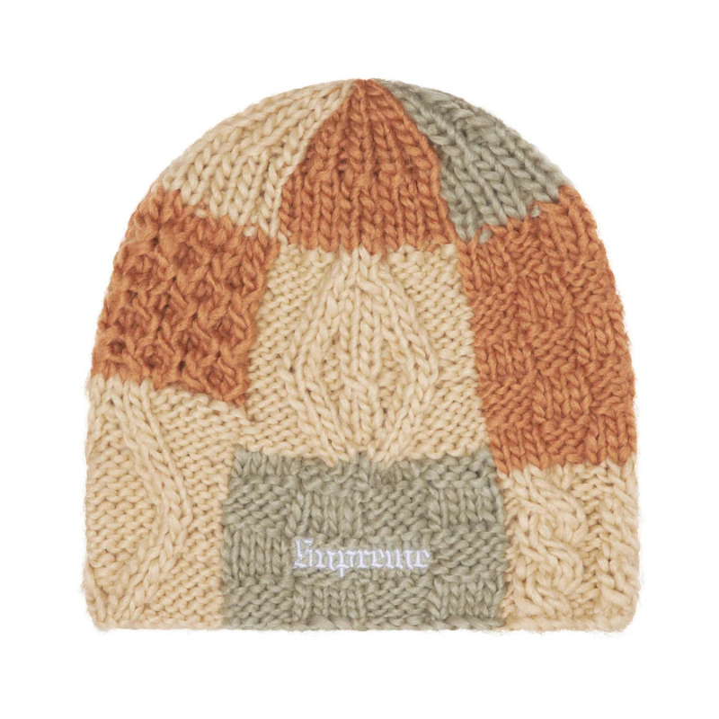 Beanie Block Knit Tan | Supreme – Maison Guava